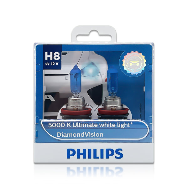 Philips H8 12360DVS2 DiamondVision Halogen Bulbs | Pack of 2 – HID CONCEPT