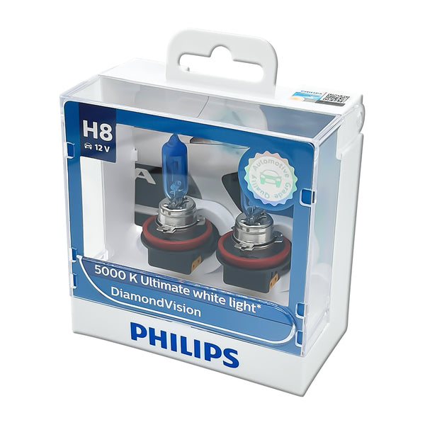 Philips H8 12360DVS2 DiamondVision Halogen Bulbs | Pack of 2 – HID CONCEPT